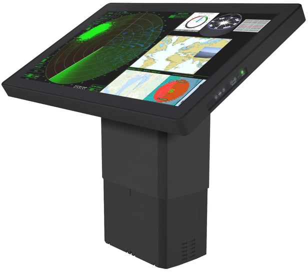 This electronic chart table brings the bridge into the digital era